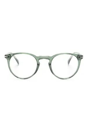 DB EYEWEAR BY DAVID BECKHAM Round-frame Glasses - Green
