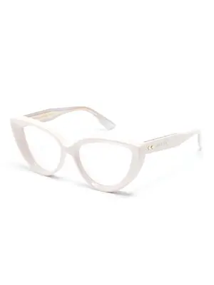Gucci Logo-debossed Cat-eye Glasses
