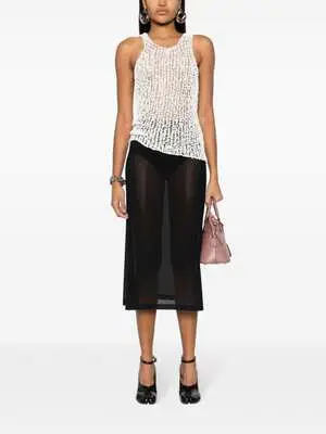 MAISON MARGIELA Sheer Open Tank Top