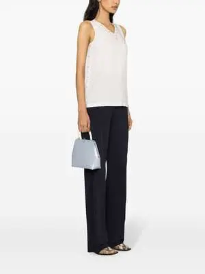 Fabiana Filippi Studded V-neck Sleeveless Blouse