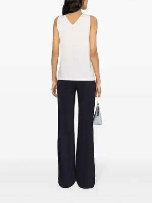 Fabiana Filippi Studded V-neck Sleeveless Blouse
