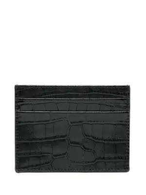 Palm Angels Crocodile-effect Leather Cardholder