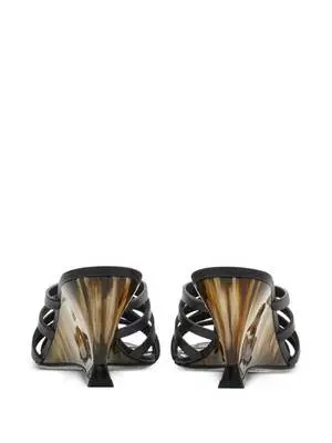 FERRAGAMO Gancini 70mm Wedge Sandals