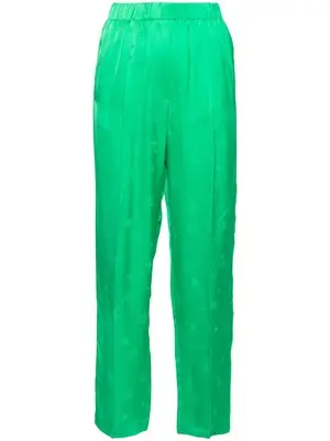 FORTE_FORTE Straight-leg Jacquard Trousers
