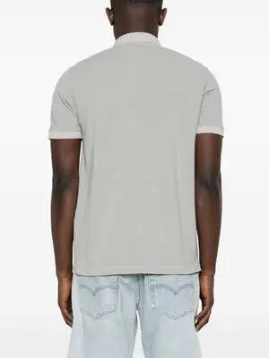 Stone Island Compass-appliqué Polo Shirt - Grey