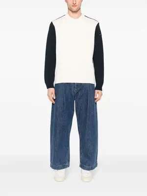 Paul & Shark Two-tone Ribbed Jumper