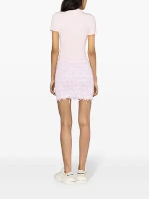 Vetements Monogram-jacquard Merino Miniskirt