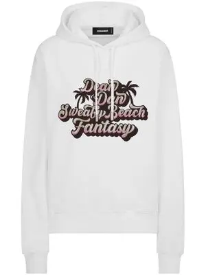 Dsquared2 Graphic Print Cotton Hoodie