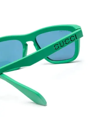Gucci Gg Supreme Square-frame Sunglasses