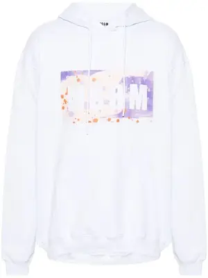 MSGM Graphic-print Cotton Sweatshirt