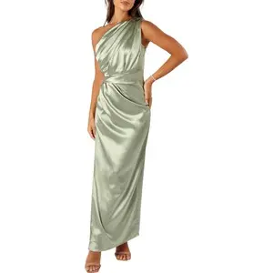sleeveless satin dresses