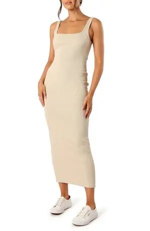 PETAL & PUP Cynthia Ribbed Maxi Tank Dress