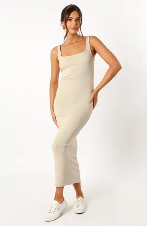 PETAL & PUP Cynthia Ribbed Maxi Tank Dress