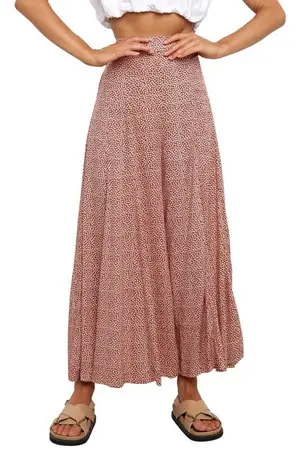 PETAL & PUP Neveah Floral Print Pants - Rust