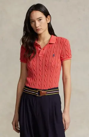 Polo Ralph Lauren Cable Knit Polo Shirt