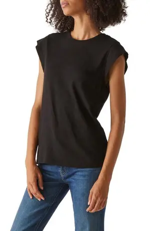 Michael Stars Joey Power Shoulder T-shirt