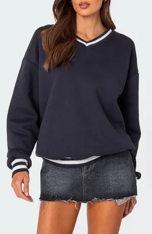 Edikted V Neck Sweatshirts Hoodies For Women
