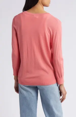 Caslon Crewneck Cardigan