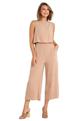 PETAL & PUP Nicola Linen-blend Tank