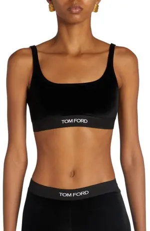 TOM FORD Signature Velour Bralette