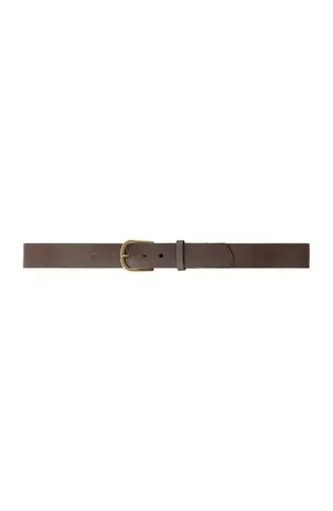 Travis Mathew Jinx 2.0 Leather Belt - Dark Brown
