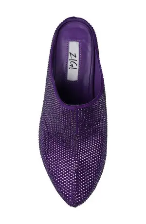 ZIGI Ziska Embellished Clog - Purple Suede
