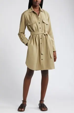 Nordstrom Long Sleeve Belted Shirtdress