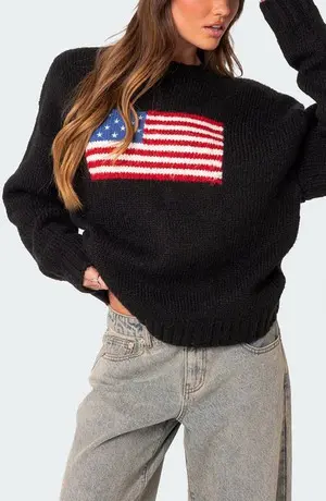EDIKTED Usa Oversized Chunky Sweater