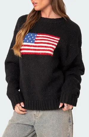 EDIKTED Usa Oversized Chunky Sweater