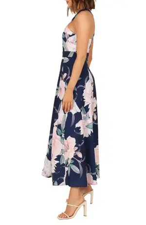 PETAL & PUP Miara Floral Print Halter Dress
