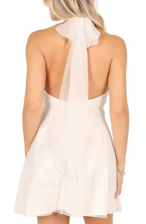 PETAL & PUP Anya Tulle Halter Minidress