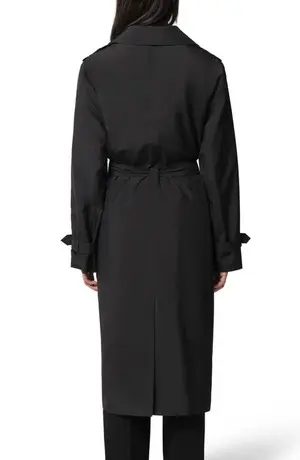 Soia & Kyo Blaire Water-repellent Trench Coat - Black