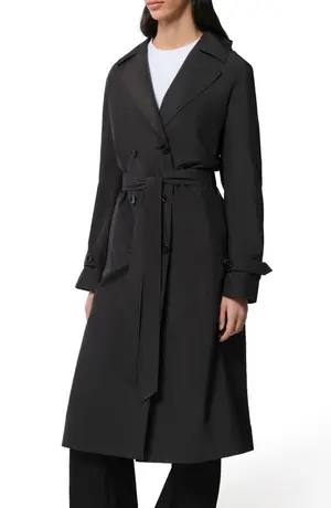 Soia & Kyo Blaire Water-repellent Trench Coat - Black