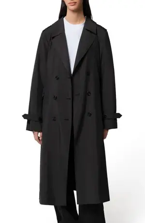 Soia & Kyo Blaire Water-repellent Trench Coat - Black