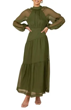 PETAL & PUP Julip Maxi Dress - Olive