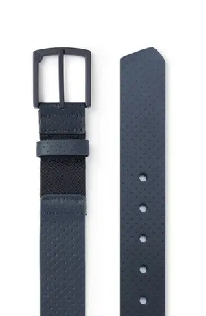 Travis Mathew Pilatus 2.0 Leather Belt - Blue Nights