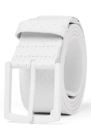 Travis Mathew Pilatus 2.0 Leather Belt - White