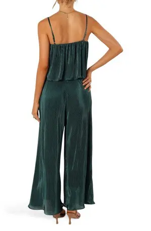 PETAL & PUP Jillian Plissé Jumpsuit