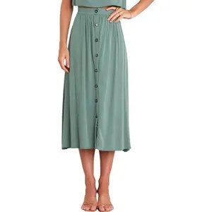 PETAL & PUP Ava Midi Skirt - Green