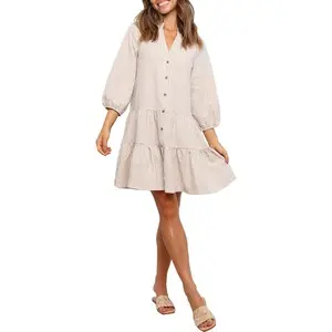 PETAL & PUP Daria Printed Tiered Dress