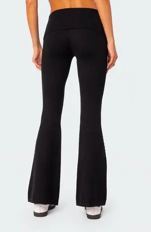 EDIKTED Desiree Foldover Flare Pants