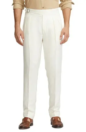 Ralph Lauren Purple Label Gregory Flat-front Trousers - Classic Cream