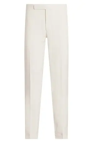 Ralph Lauren Purple Label Gregory Flat-front Trousers - Classic Cream