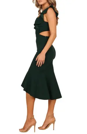 PETAL & PUP Yvonne Ruffle Trim High-low Dress