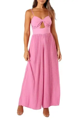 PETAL & PUP Alice Pleated Jumpsuit - Pink