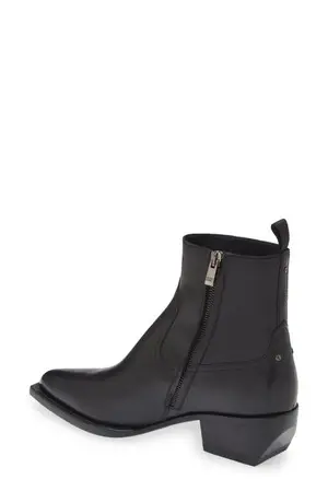 Golden Goose Debbie Pointed Toe Western Boot - Black