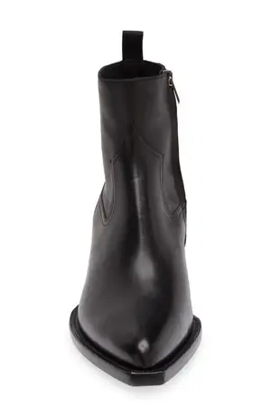 Golden Goose Debbie Pointed Toe Western Boot - Black