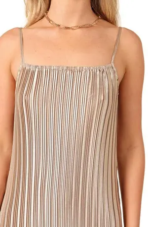 PETAL & PUP Liza Pleated Maxi Dress