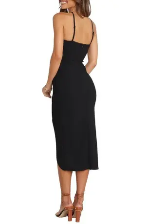 PETAL & PUP Sasha Halter Midi Dress