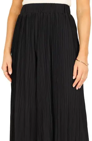 PETAL & PUP Cher Pleated Wide Leg Pants